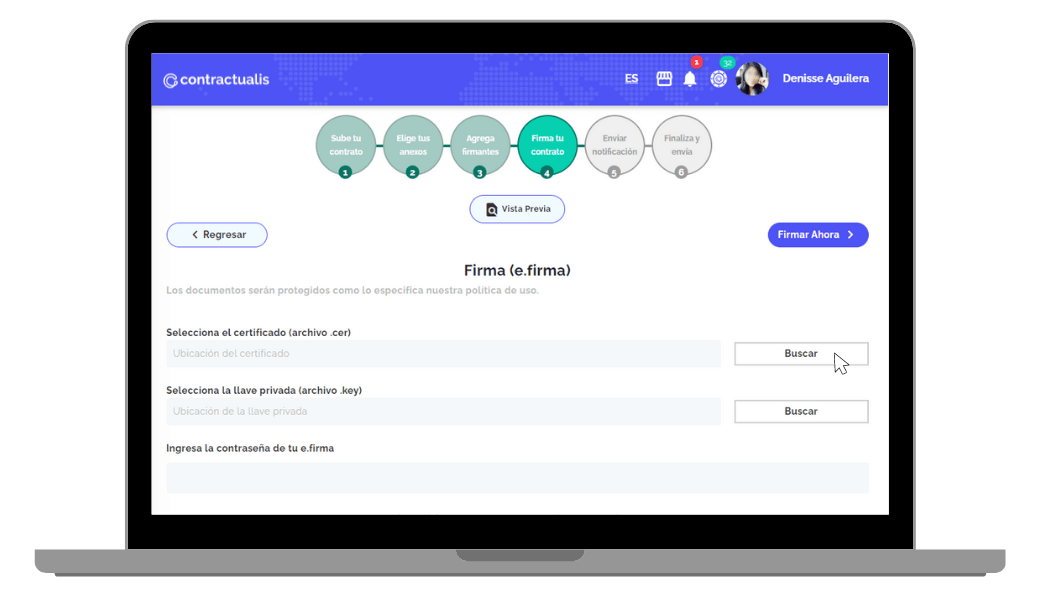 ¿Cómo firmar un contrato digital con e.firma del SAT? - Contractualis